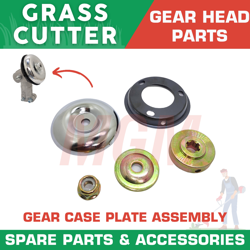 Grass Cutter Gear Head Spare Parts Set Gear Case Plate Fits 4 Stroke 2 ...