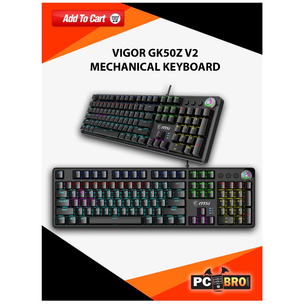 MSI Vigor GK50Z V2 MECHANICAL KEYBOARD | Shopee Philippines
