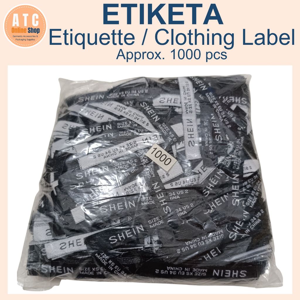 1000pcs Etiketa | Etiquette | Clothing Label | Garment Woven Label ...