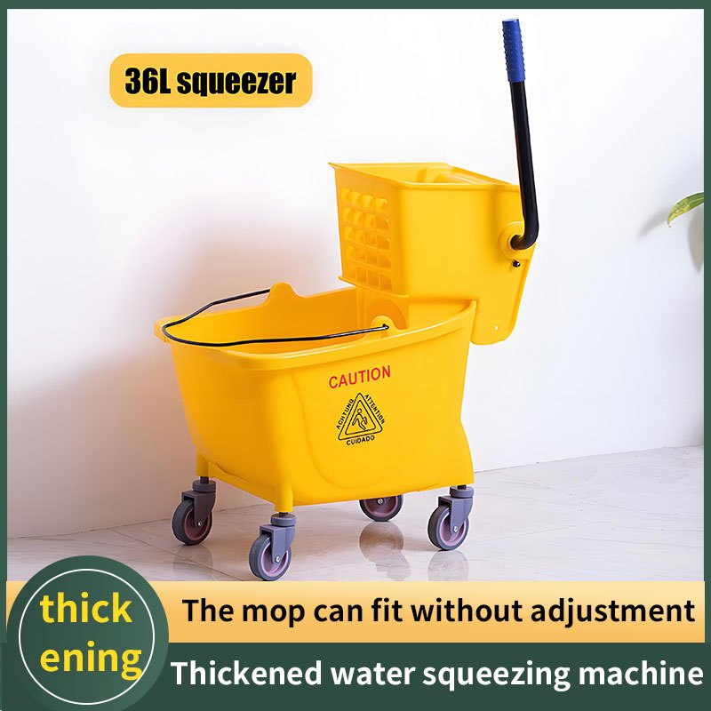 Heavy Duty 36L maid Thickened Side Press squeezer Bucket Mop Malls ...
