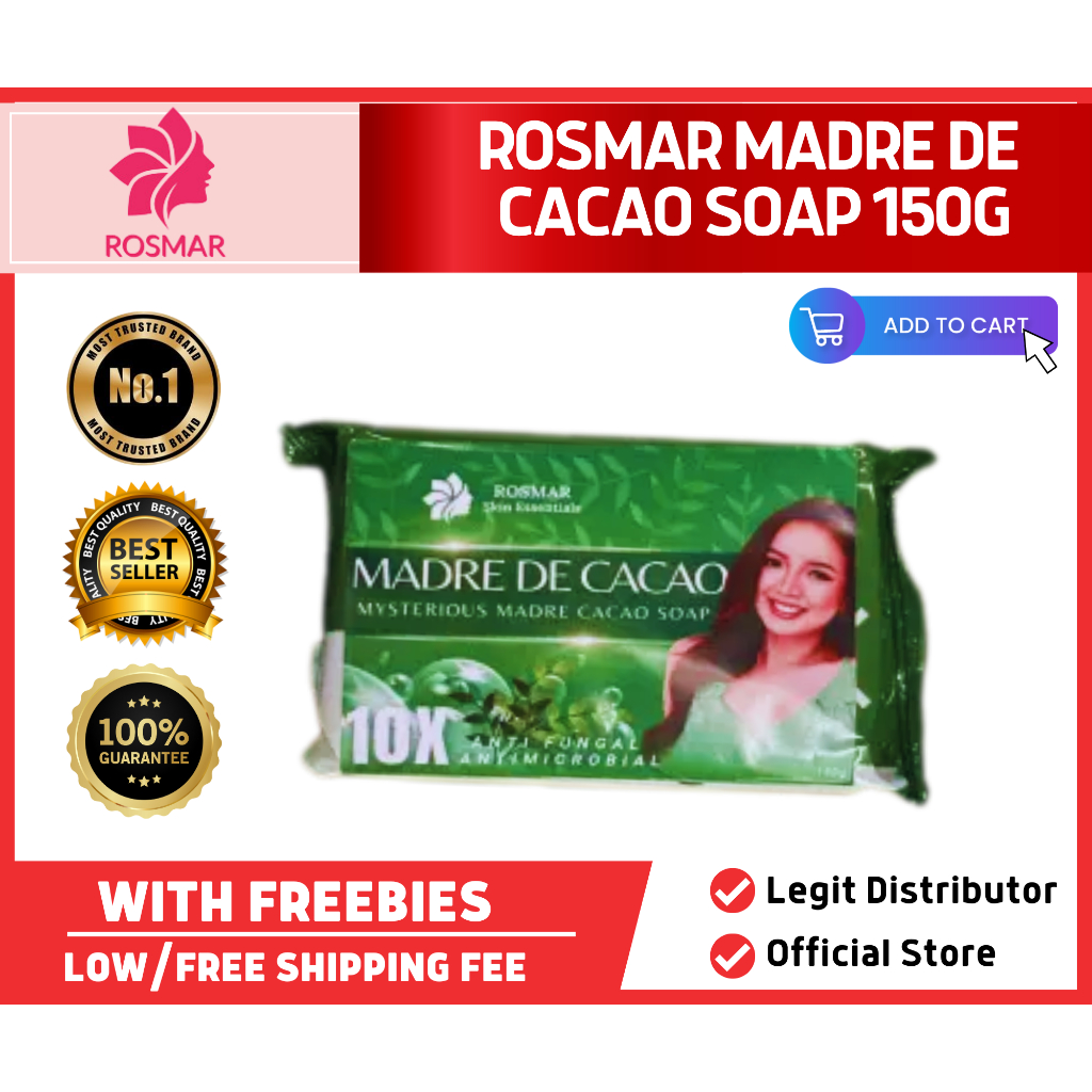 ROSMAR MADRE DE CACAO SOAP 150G | Shopee Philippines