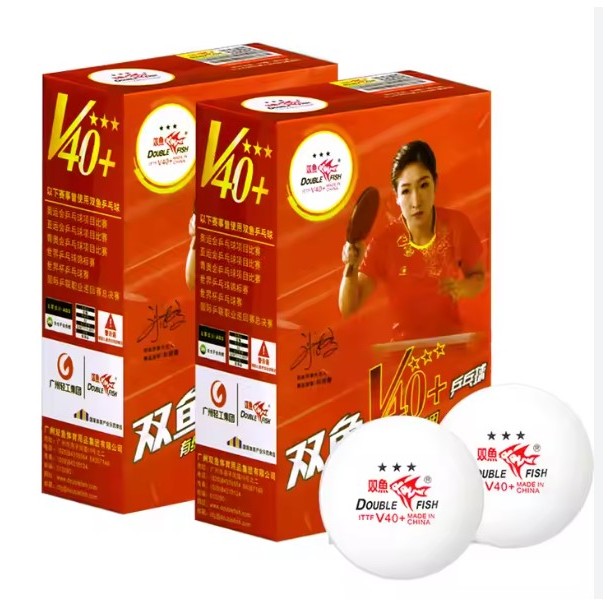 6PCS Only DoubleFish 3Star V40+ Ball original Doube Fish 3 Star table tennis ball Authentic Bnew ...