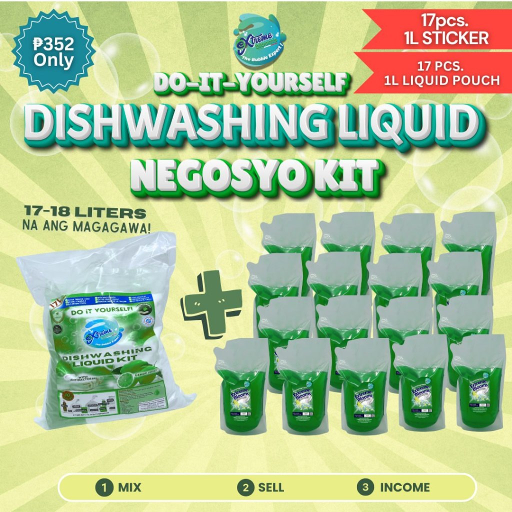 EXTREME BLOOMS - NEGOSYO KIT PREMIUM DISHWASHING LIQUID 17-18 LITERS ...