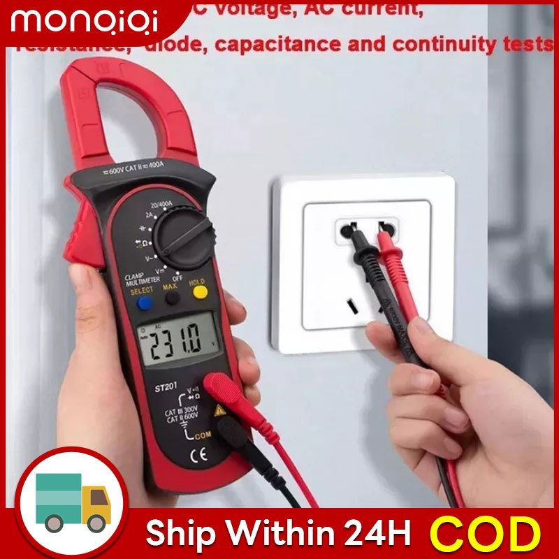 Digital Clamp Multimeter Tester AC Current Multimeter Voltage Ammeter ...