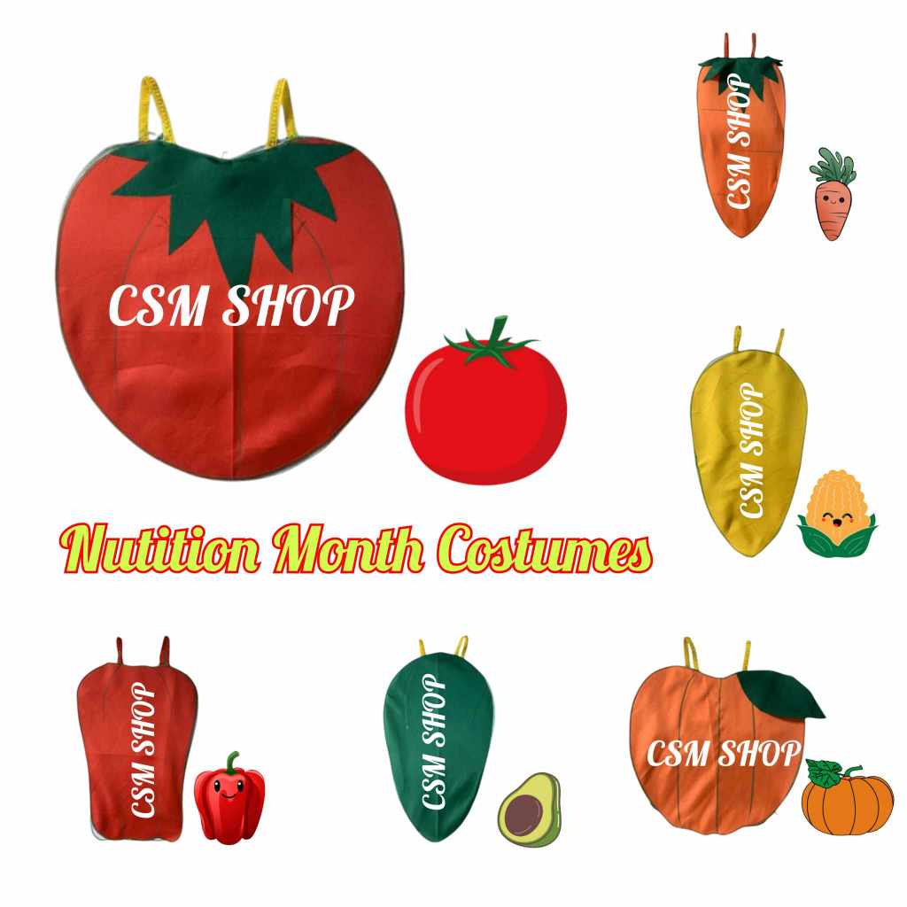 Unisex Nutrition Month Costumes for Kids (Halloween Costumes) | Shopee Philippines