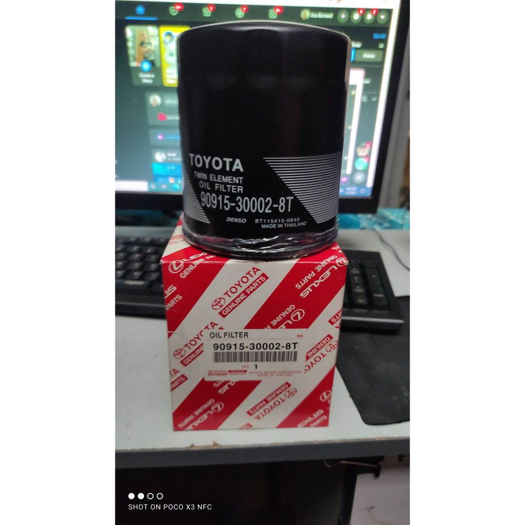 (90915-30002-8T) OIL FILTER TOYOTA HILUX 2009-PRESENT HIACE COMMUTER ...