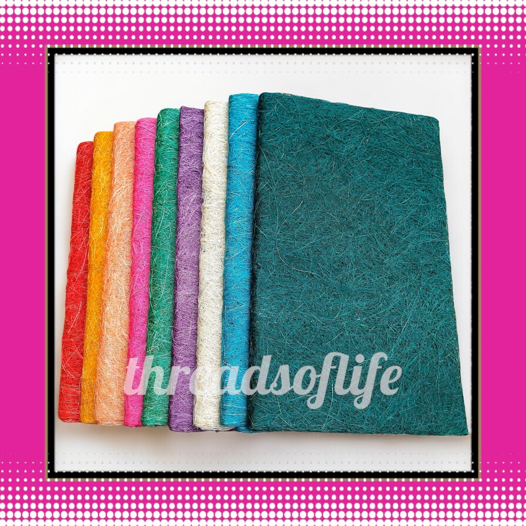 5 Yard Abaca Scrunch Mat Sinamay Design Backdrop DIY Flower Arrangement ...