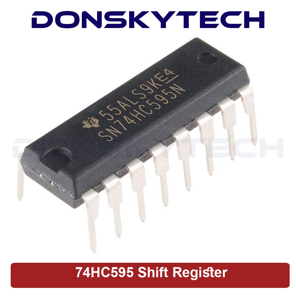 74HC595 8-bit Serial to Parallel Shift Register IC (74595 IC) | Shopee ...