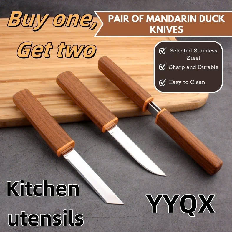 Nipiin Japanese Fruit Double Knife Non-Control Stainless Steel Knife ...