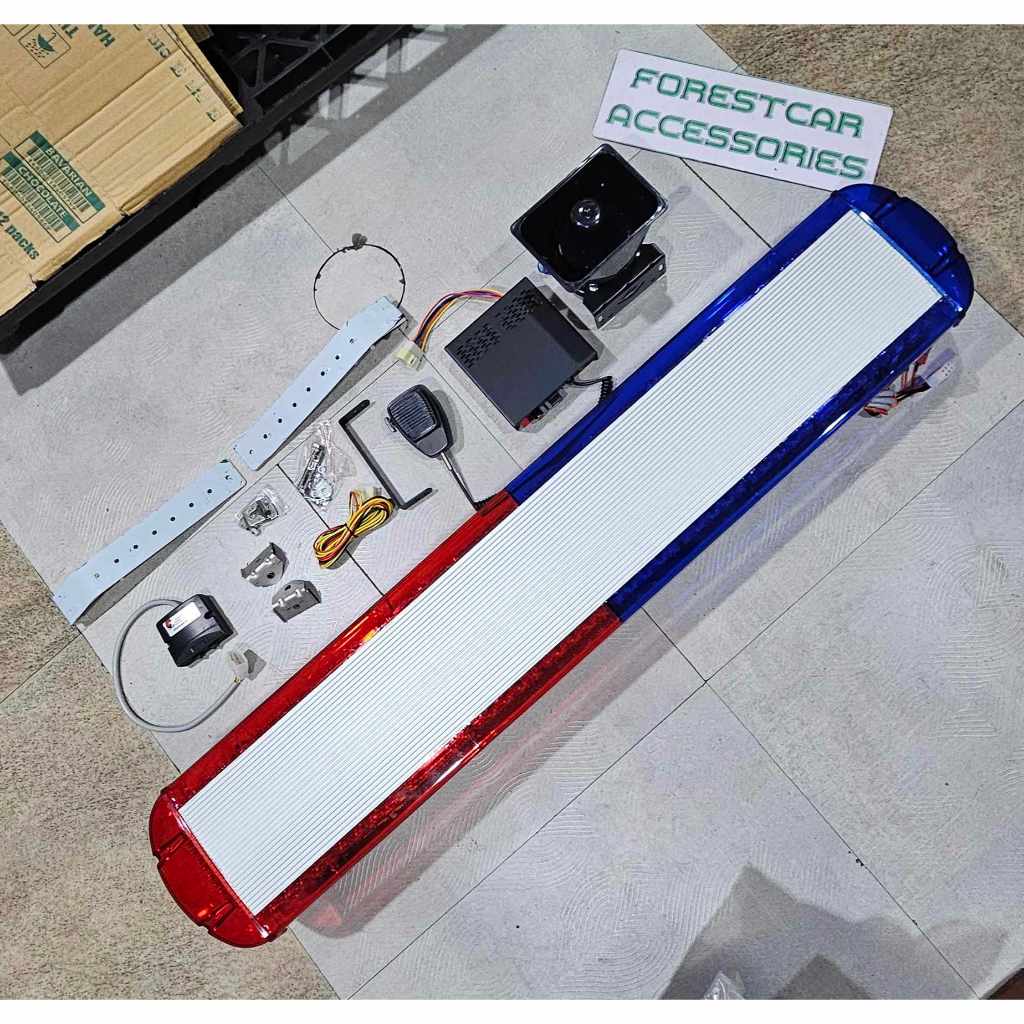 Emergency Light Red and Blue Ambulance Light Toplight Blinker Light ...