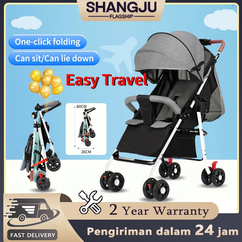 Baby stroller foldable0-36months baby pram shock absorbing reclinable ...
