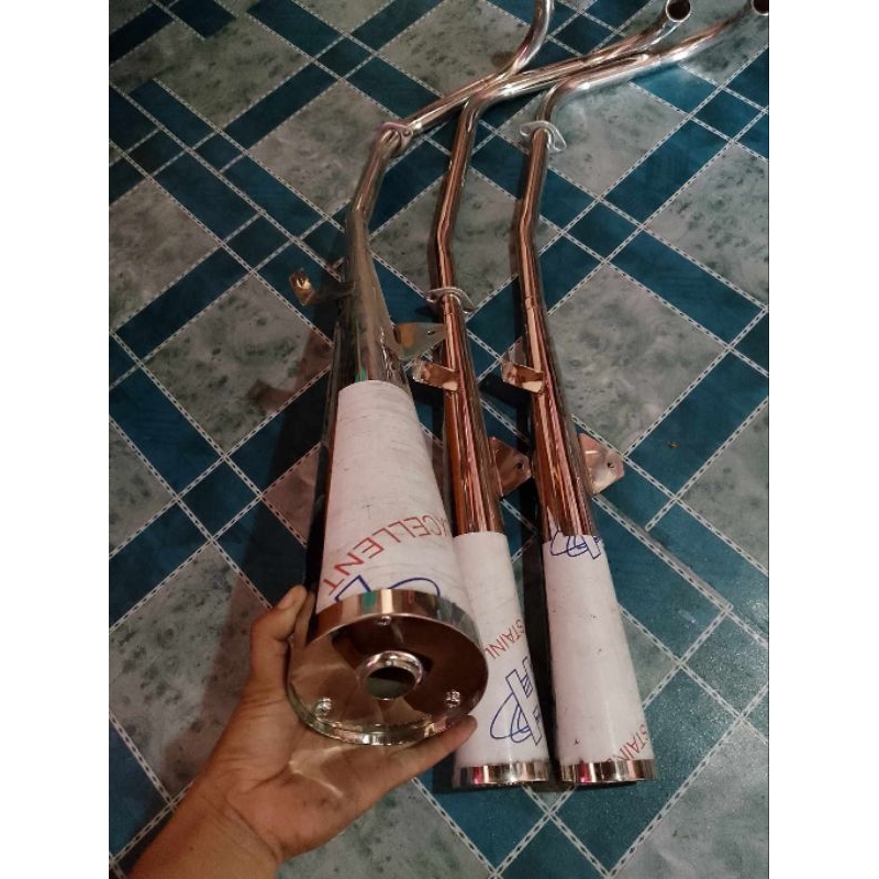 Yamaha YTX 125 version 2 chicken pipe stainless | Shopee Philippines