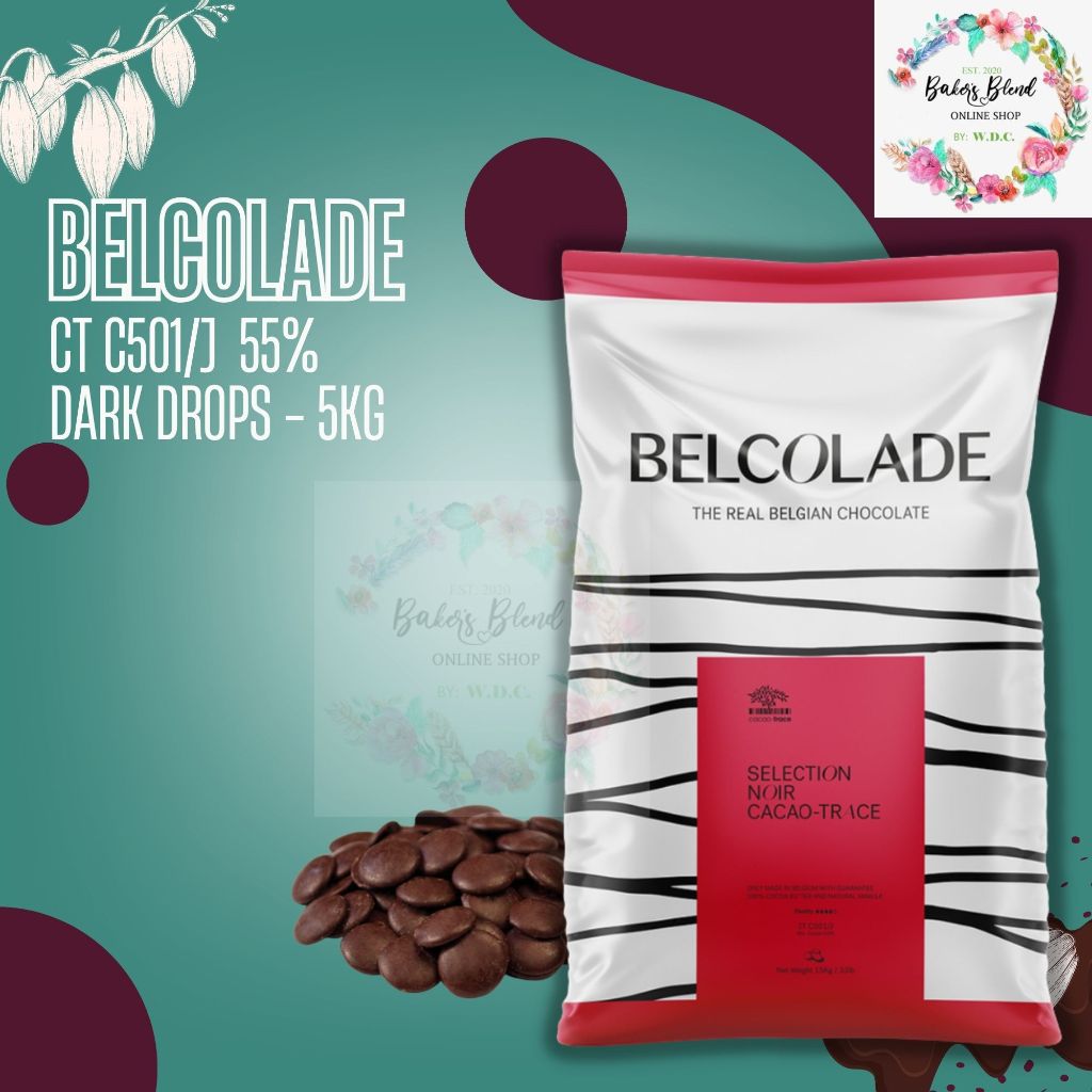 Belcolade CT C501/J 55% Dark Chocolate Drops 5kg | Shopee Philippines