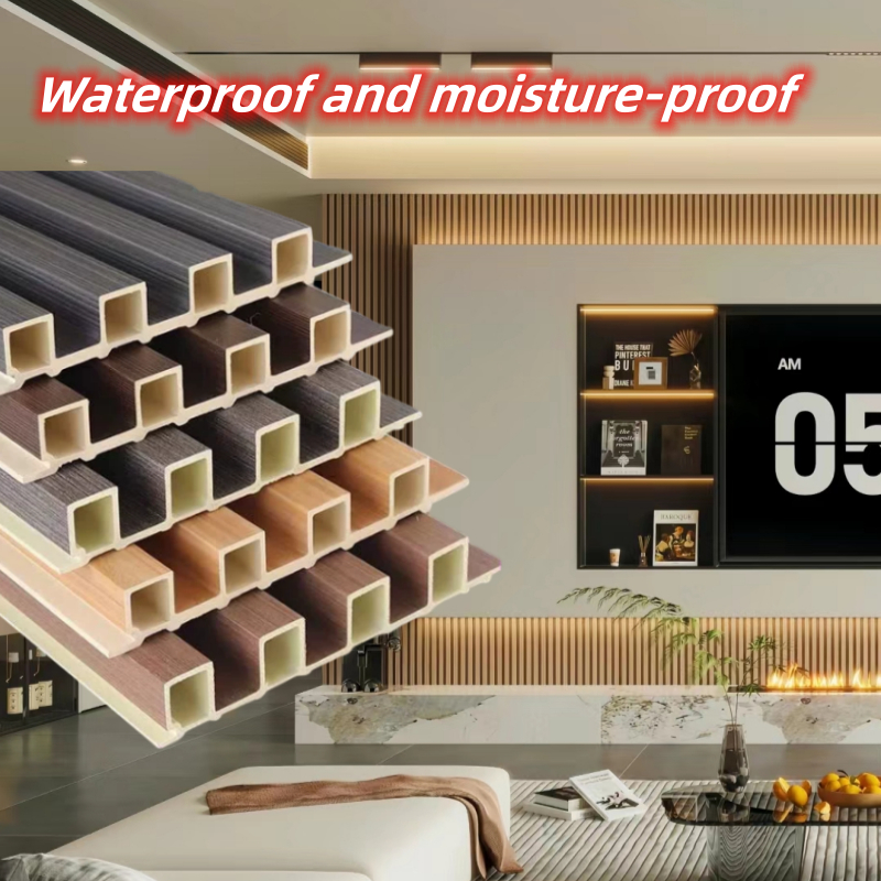 PVC Grille Wall Panel Waterproof Modern 3D Solid Color Eco Wallpaper ...