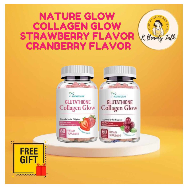 KBT NATURE GLOW GLUTATHIONE COLLAGEN GLOW STRAWBERRY/CRANBERRY, 60 ...