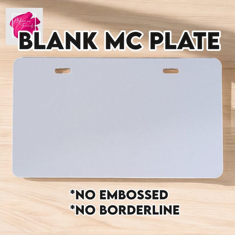 BLANK NEW SIZE MOTORCYCLE PLATE | NO EMBOSSED | NO BORDERLINE | Shopee ...
