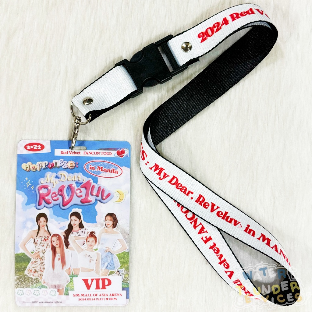RED VELVET FANCON Tour in Manila VIP Exclusive Gift Lanyard ID with ...