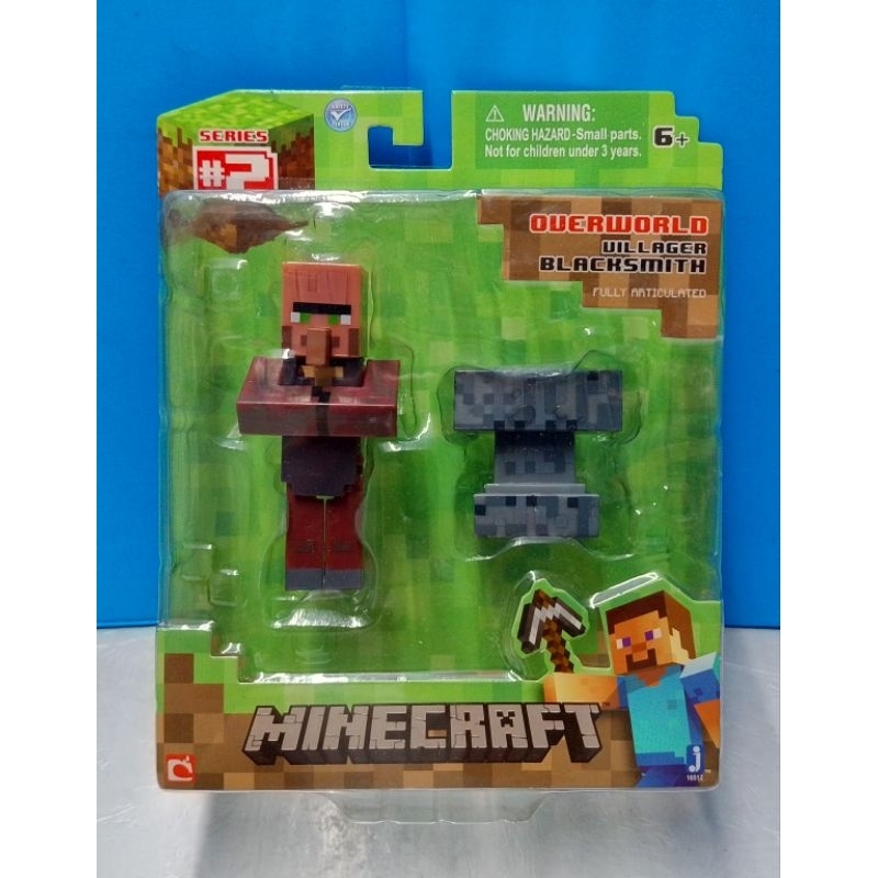 Minecraft Series 2 Overworld Villager Blacksmith Action Figure | Shopee ...