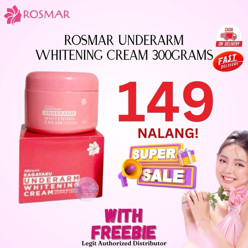 ROSMAR Underarm Whitening Cream 300grams | Shopee Philippines