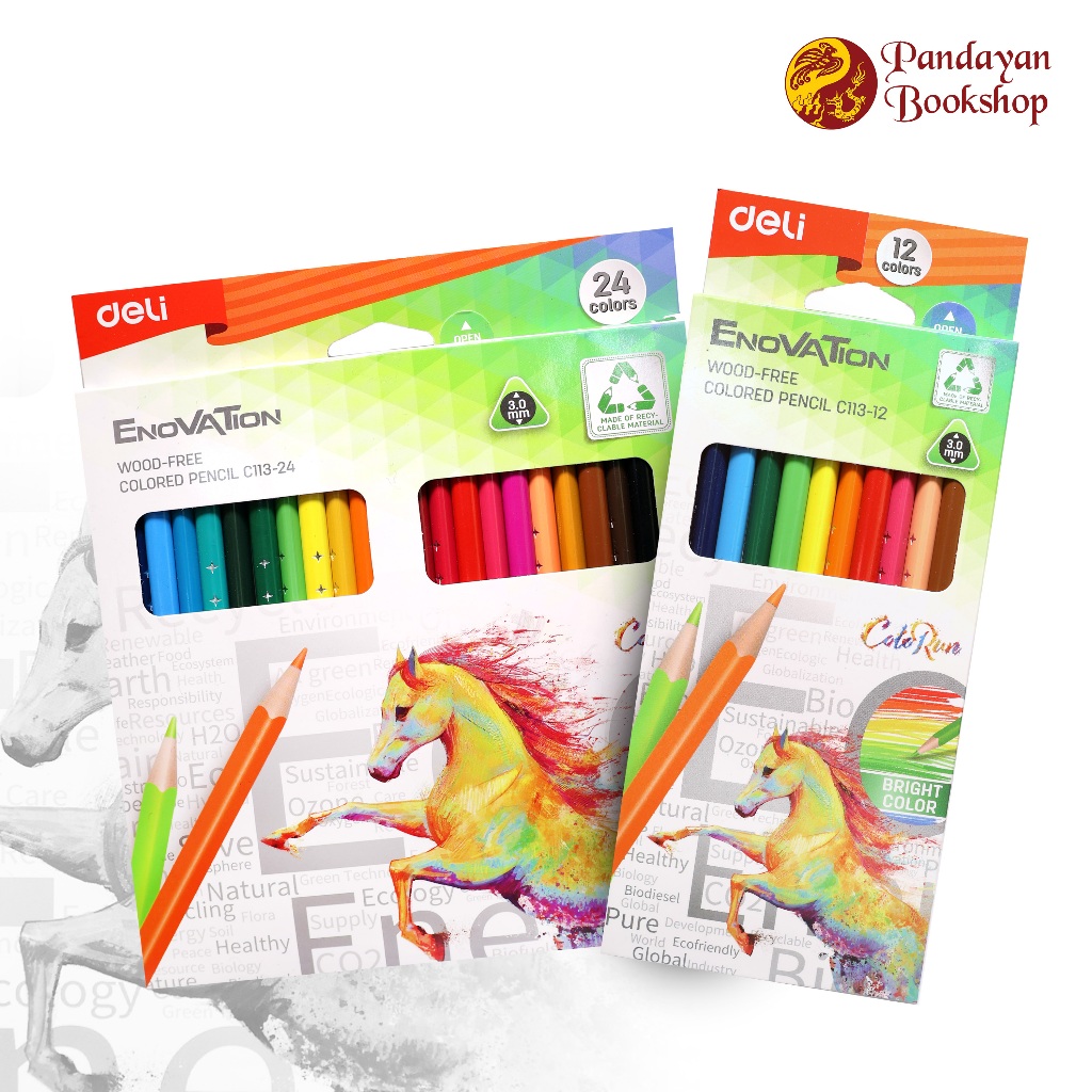 Deli Enovation Wood-Free Colored Pencil C113 | Shopee Philippines