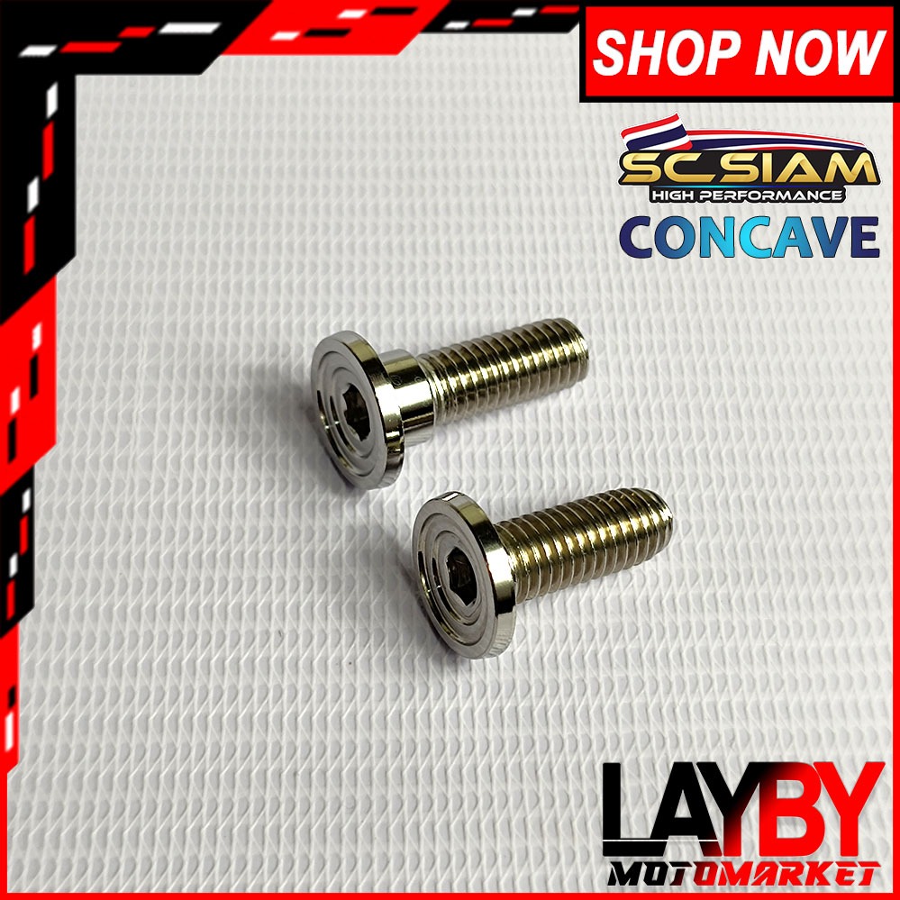 THAILAND SC SIAM CONCAVE DISC BOLT WAVE BEAT PCX ADV MIO NMAX AEROX ...