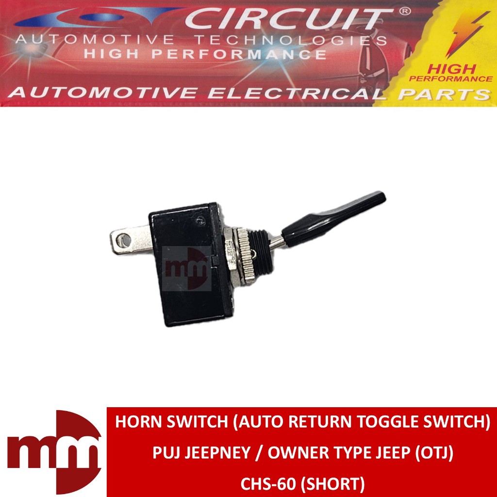 CIRCUIT Horn Switch (Toggle Auto Return) for JEEPNEY PUJ / OWNER TYPE ...