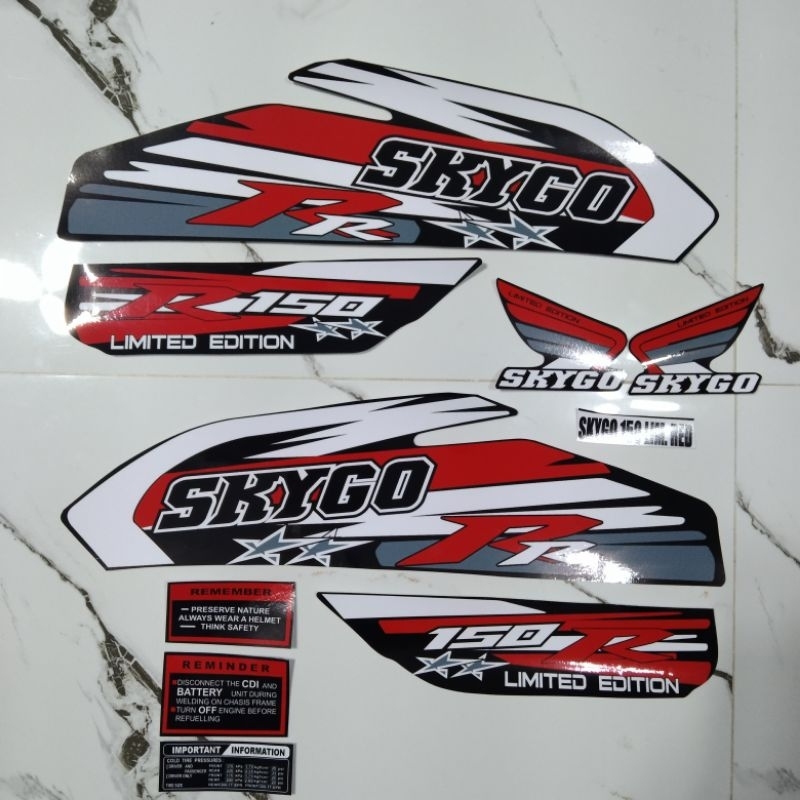 SKYGO 150 LIMITED EDITION STICKER DECAL W/ FREE RANDOM STICKERS ...