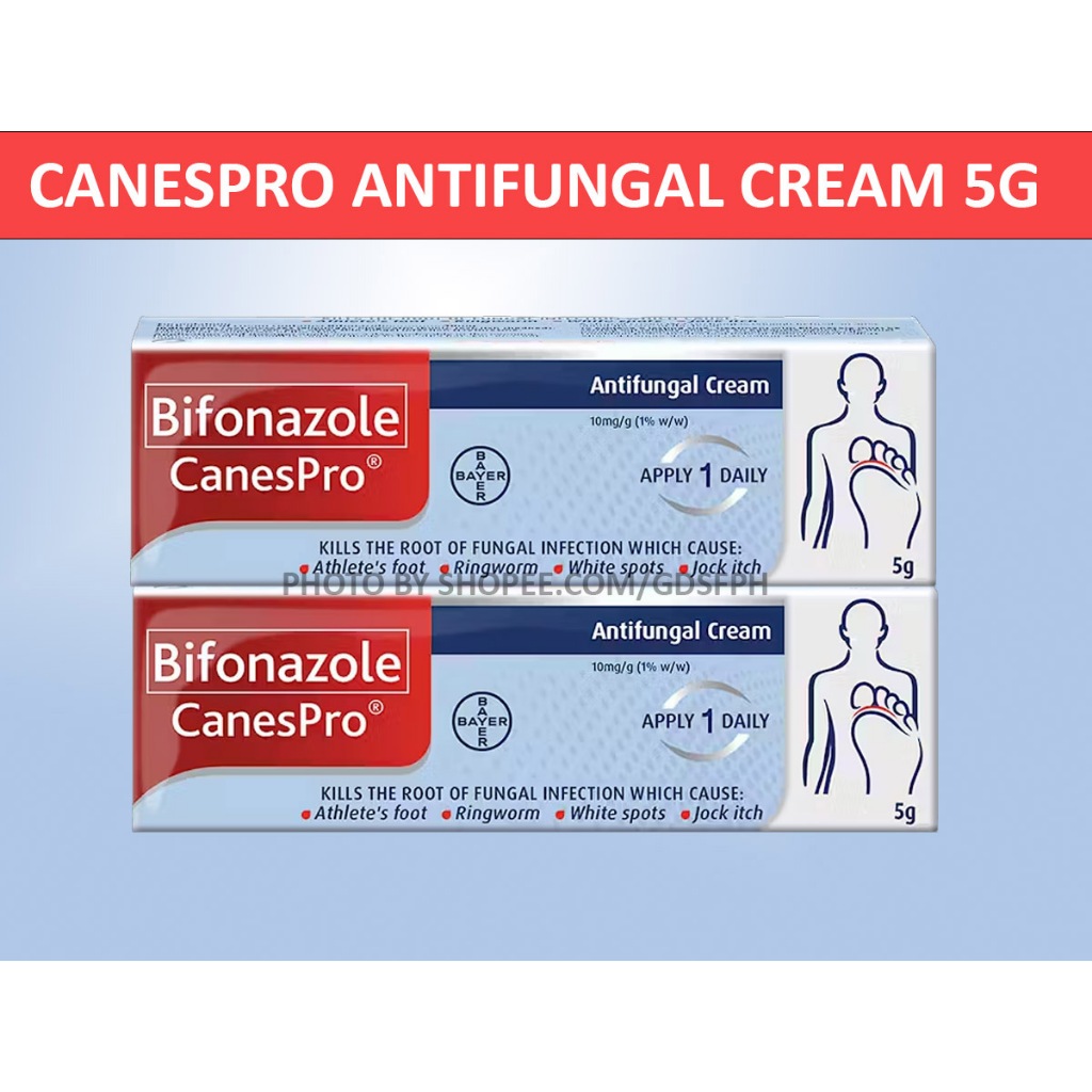 Bifonazole Anti-fungal Cream 5g for Jock itch, Ringworm, White Spots ...