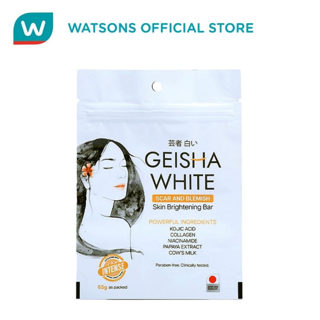 GEISHA WHITE Intense with Apricot Bar 65g | Shopee Philippines