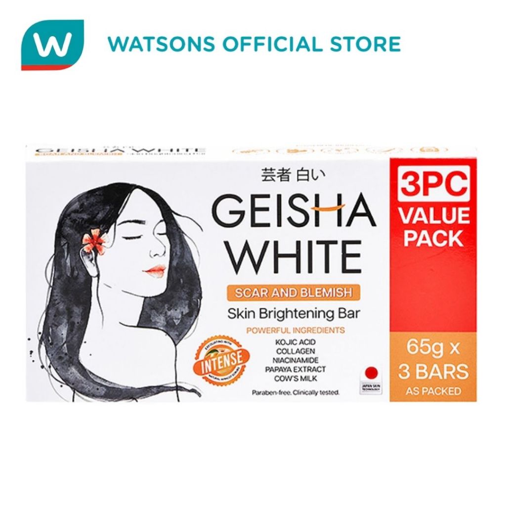 GEISHA WHITE Geisha White Intense Bar 65g x 3 | Shopee Philippines