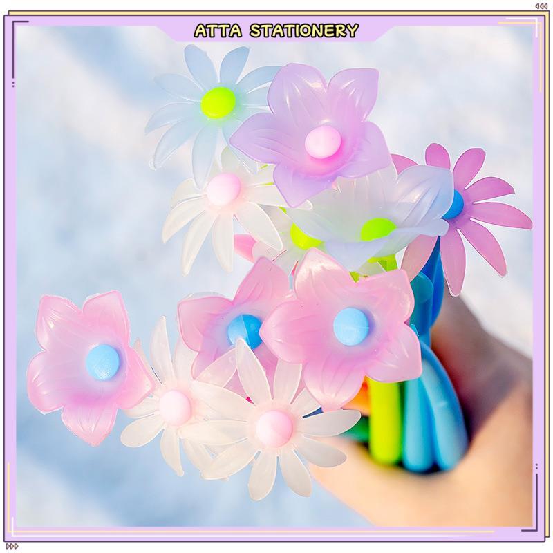 1PC Colorful Flower Light Color Changing Gel Pen 0.38mm Neutral Pen ...