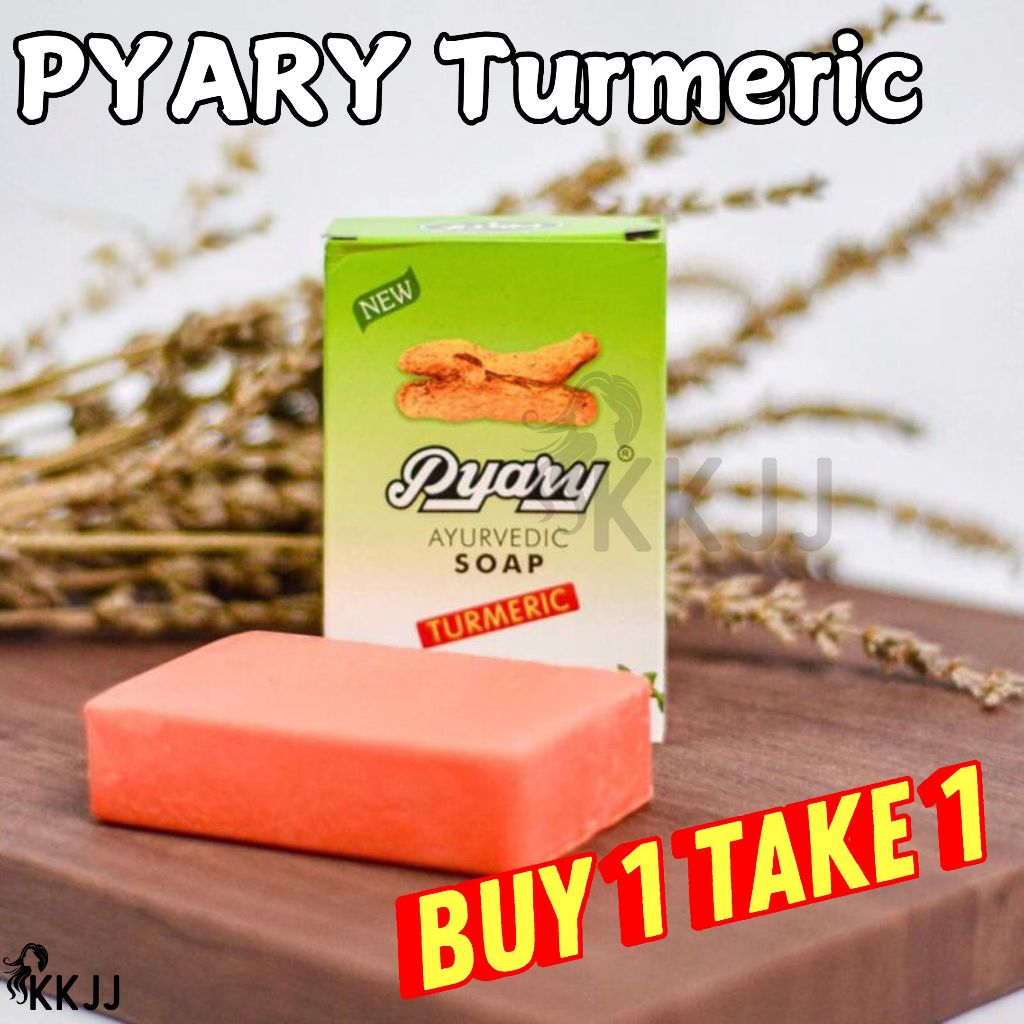 kkjj [ BUY 1 TAKE 1] Pyary Turmeric Soap 75g Whitening soap (ORIGINAL ...
