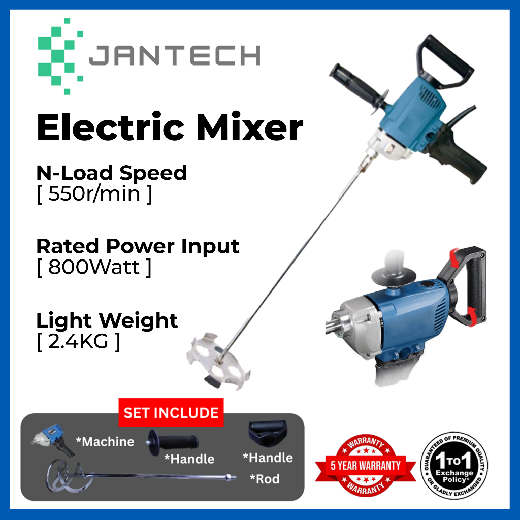 Paint Blender Cement Tool Stirrer Grout Mixing Drill Mix Mixer Blender ...