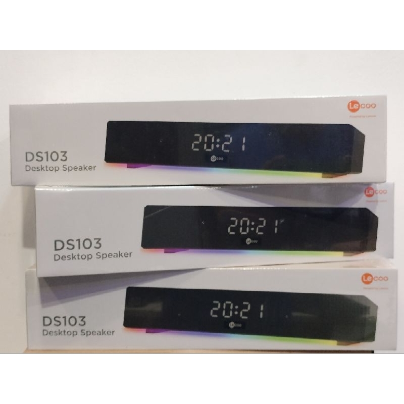 Lecoo DS103 Soundbar Speaker Clock RGB wired or Bluetooth | Shopee ...
