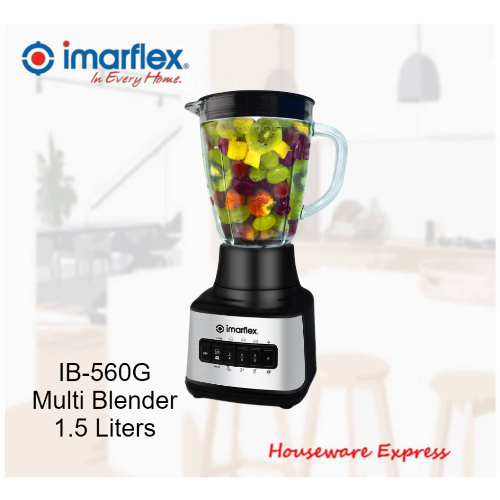 Imarflex IB-560G Multi Blender 1.5L IB560G (Houseware Express) | Shopee ...
