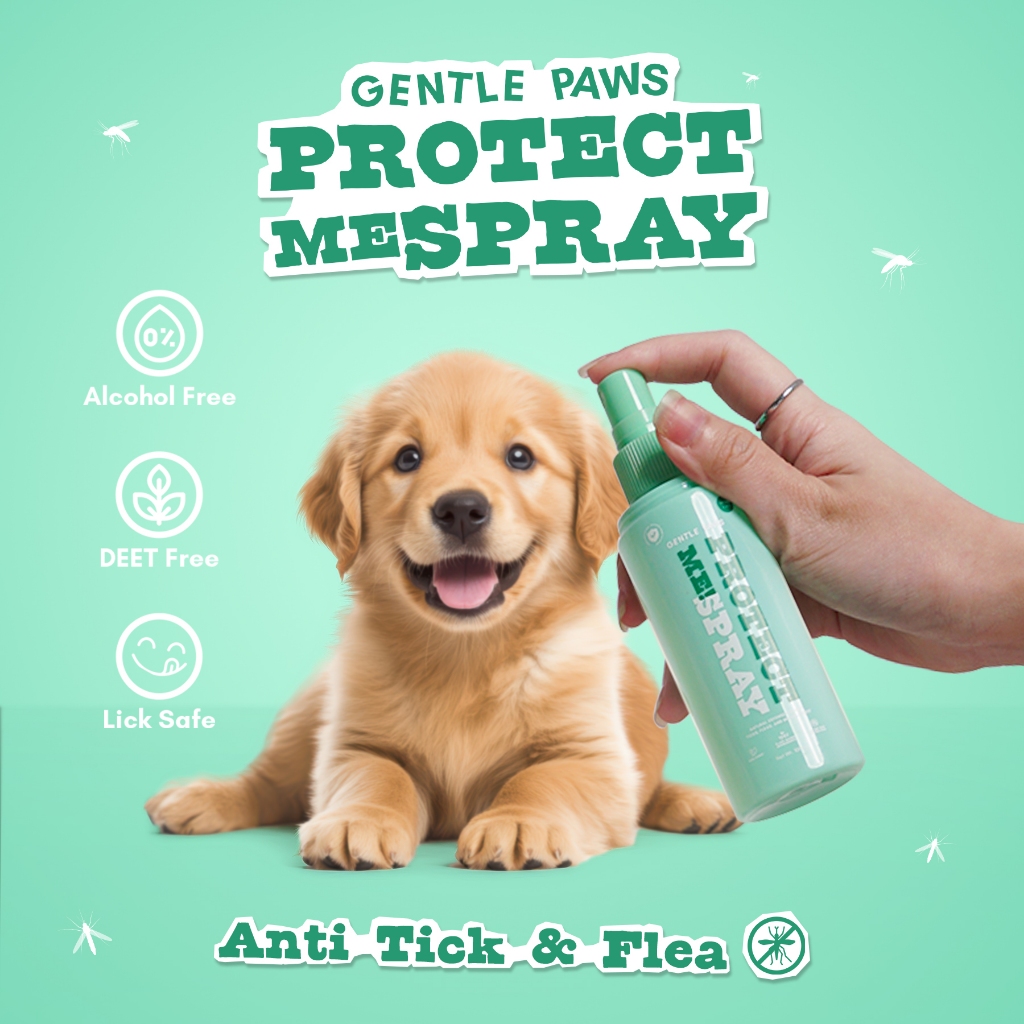 Gentle Paws Protect Me Spray Anti-Ticks & Flea Spray For Dogs & Cats ...