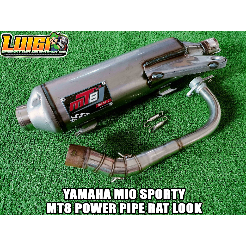 MT8 YAMAHA MIO SPORTY POWER PIPE RAT LOOK | Shopee Philippines
