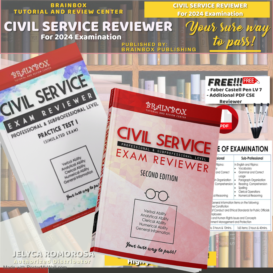 Brainbox Civil Service Reviewer (Mainbook & Simulated Exam) | Shopee ...