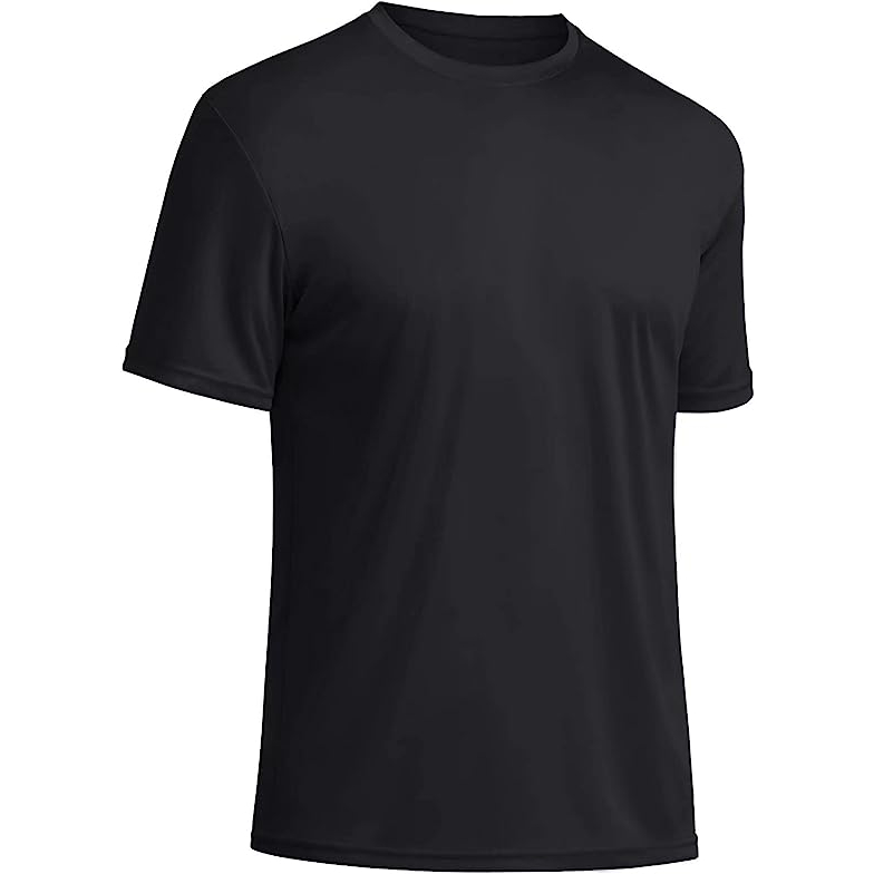 Drifit t-shirt Unisex ( BLACK ) Classic Crewneck Polyester & Spandex ...