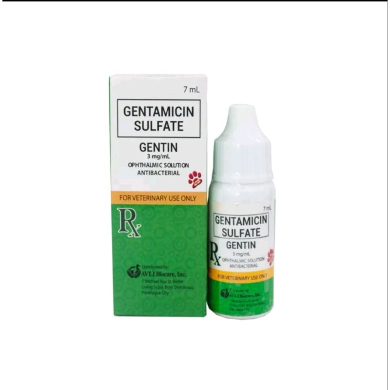 Gentin Eye drop 7ml for pets dog and cat | Shopee Philippines