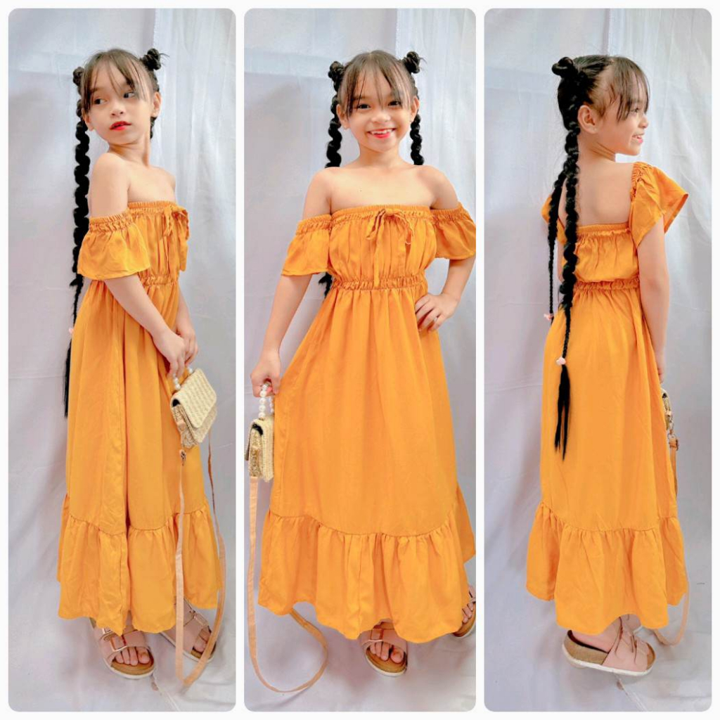 ZUBONE KIDS MAXI DRESS CHALLICE FABRIC ONESIZE ONLY FITS 6-12 YEARS OLD ...