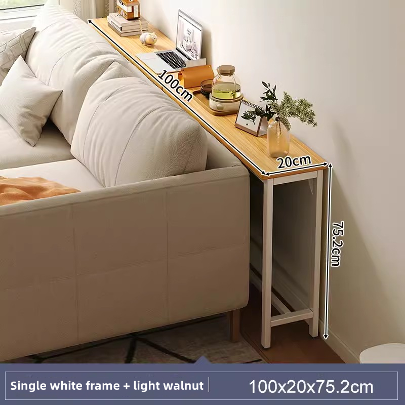 Sofa Side Table Shelf Organizer Storage Rack Behind the Bed Narrow ...