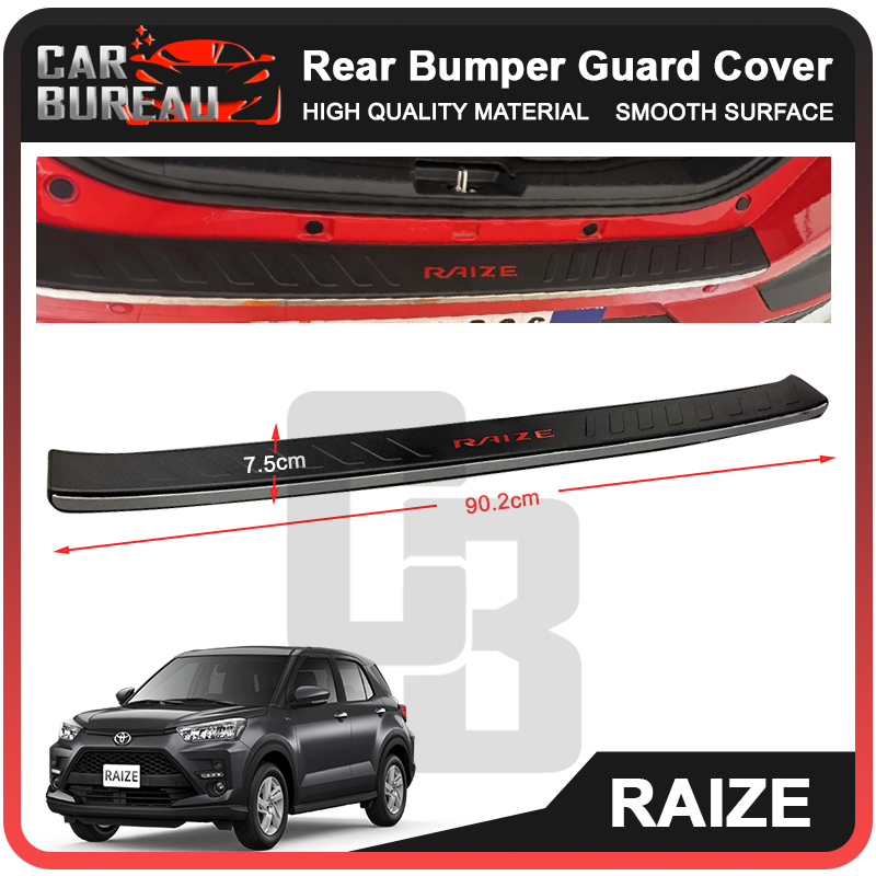 Toyota RAIZE 2021 - 2022 Rear Bumper Guard Cover / Rear Step Sill Guard ...