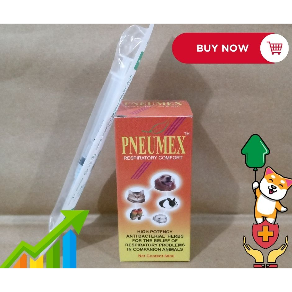 PNEUMEX Respiratory Comfort 60ml with 1 FREE 3ml SYRINGE | Shopee ...