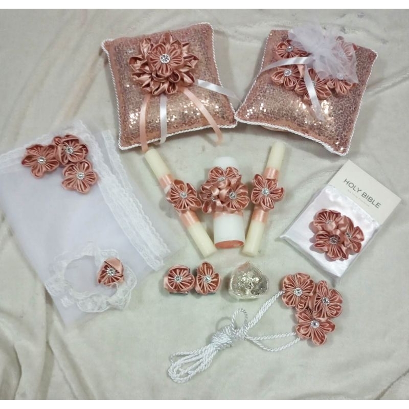 Rosegold Complete set Wedding essentials | Shopee Philippines