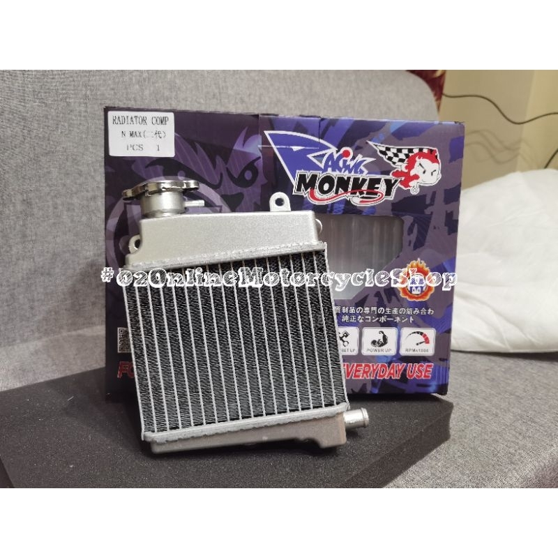 Racing Monkey Alloy Radiator (2 Rows) for Nmax V2 & Aerox V2 | Shopee ...