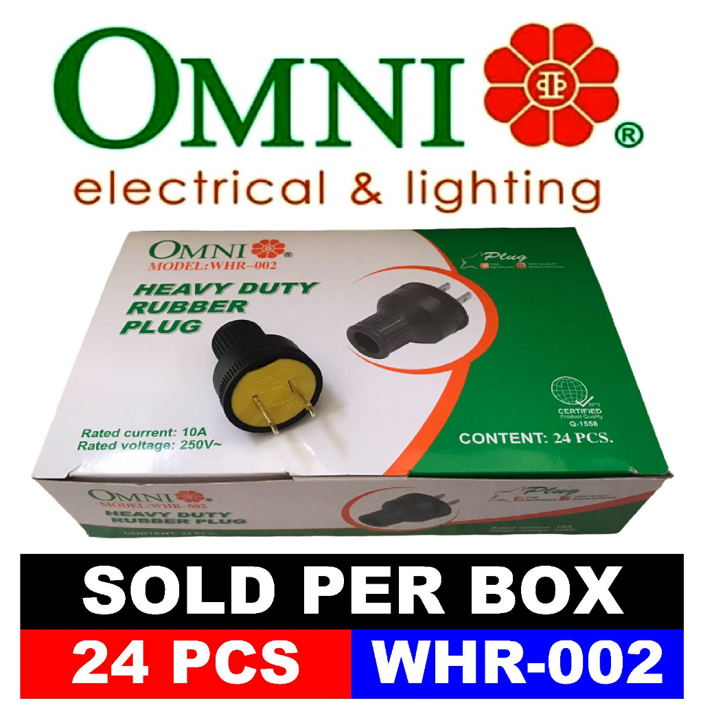 OMNI HEAVY DUTY RUBBER PLUG WHR-002 (SOLD PER BOX) | Shopee Philippines