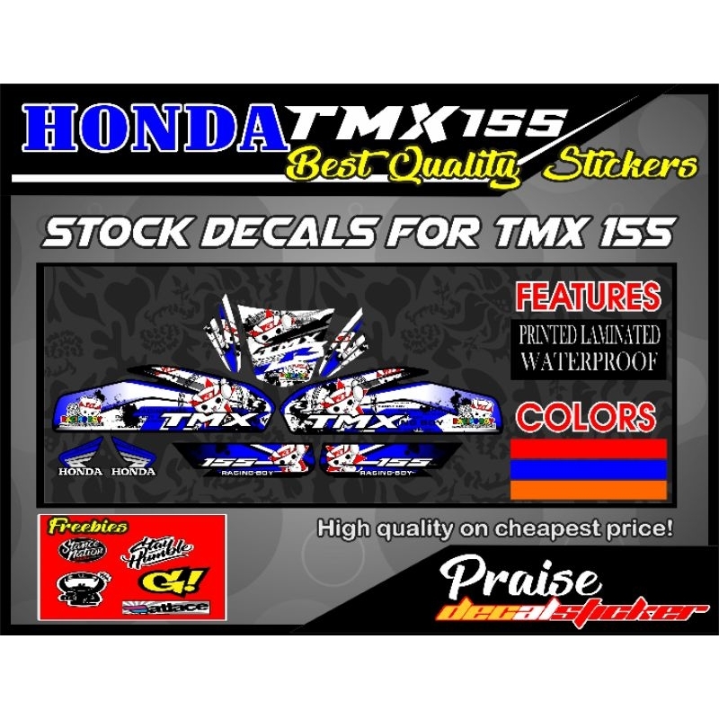 TMX / RUSI / PINOY / MOTOPOSH / SKYGO / DECALS STICKER ( RACING BOY ...