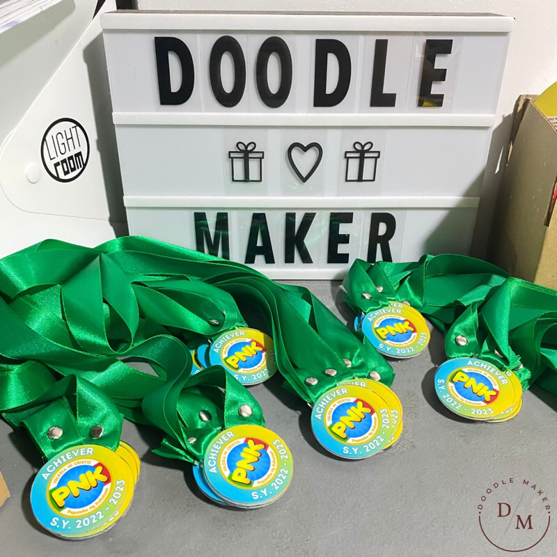 Customized Acrylic Medals with Lace (Free layout) | Shopee Philippines