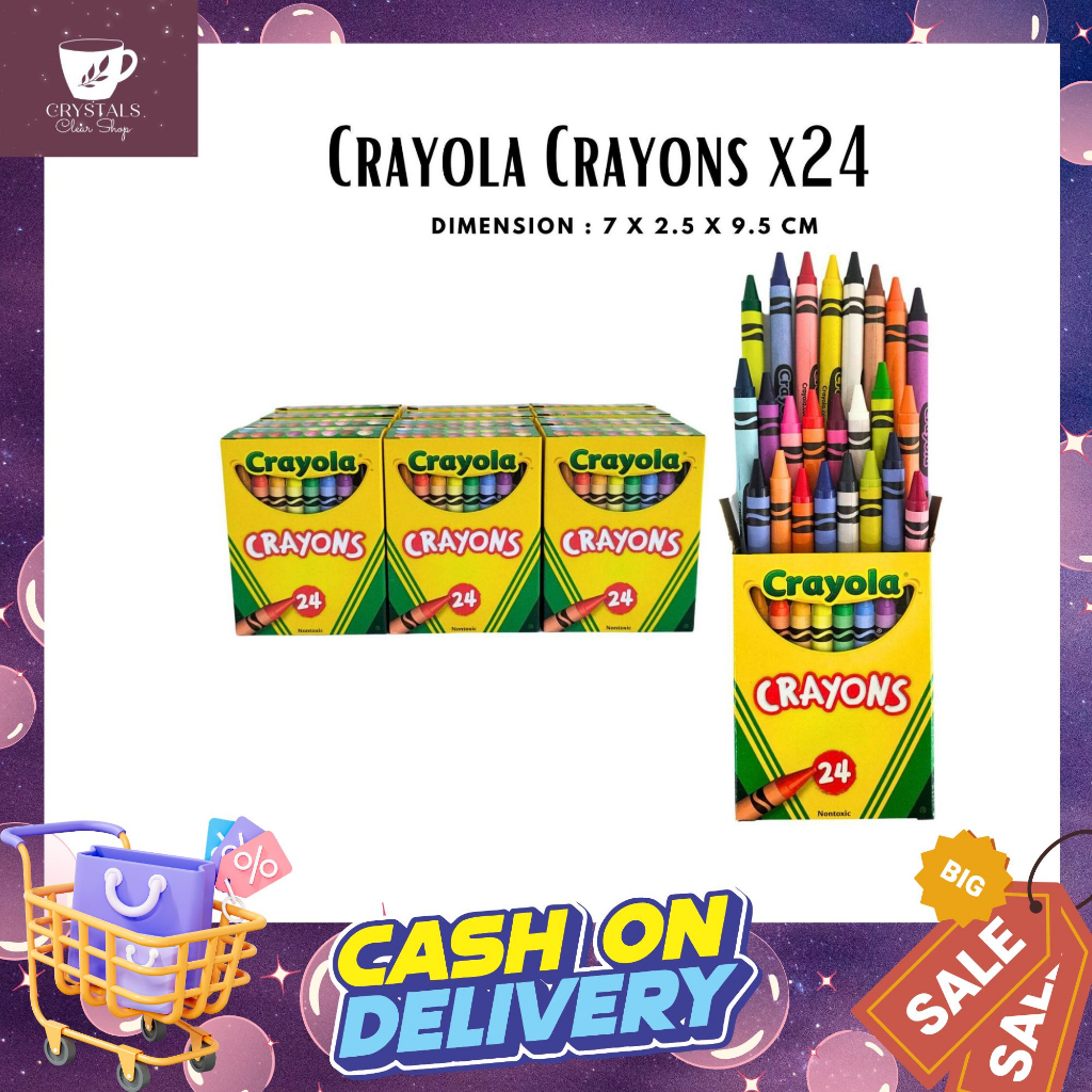[ON STOCK] CRAYOLA CRAYONS X24 / 24PCS COLORS / CRAYOLA / CRAYONS ...